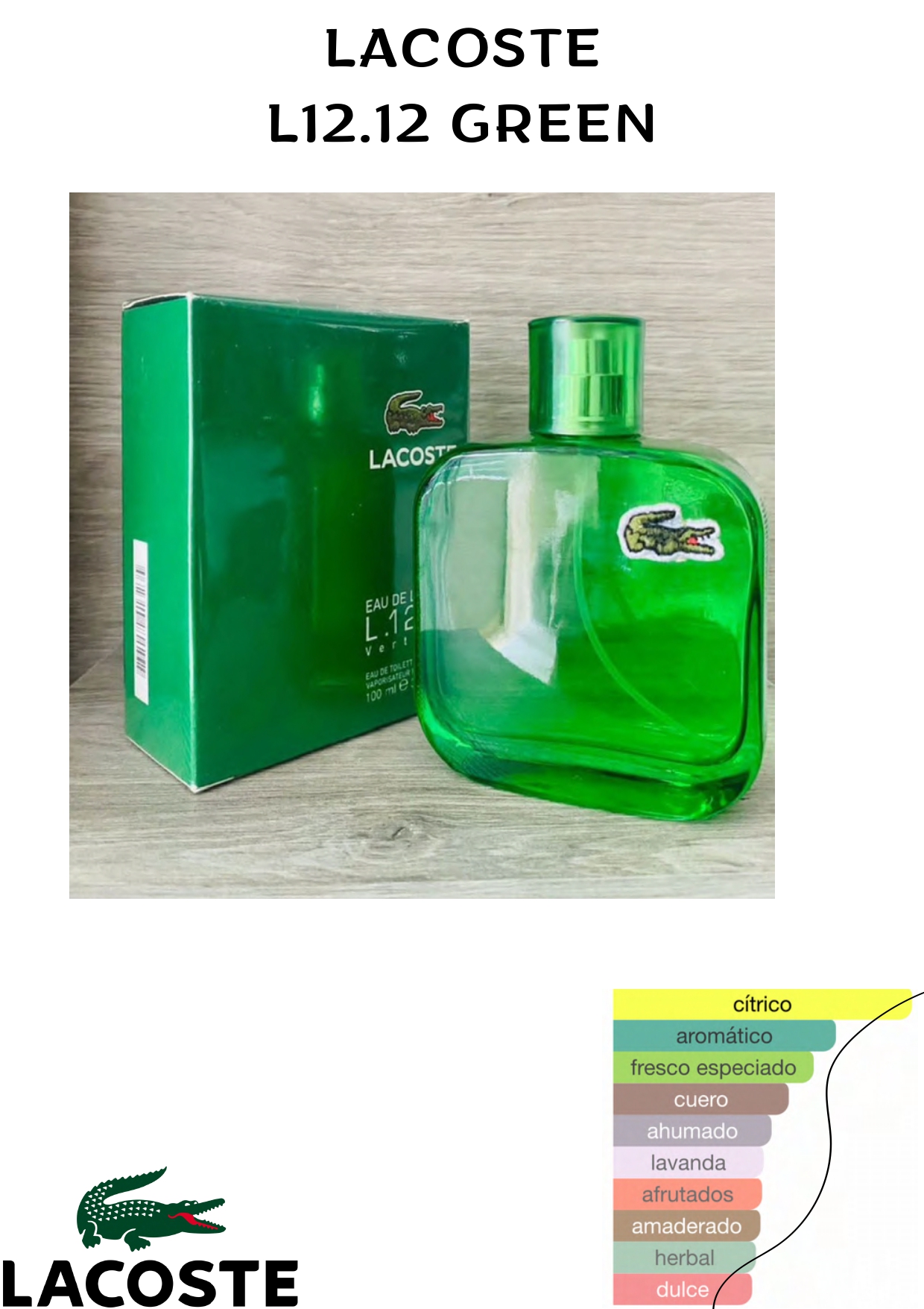 Lacoste L1212 Green - Robin store